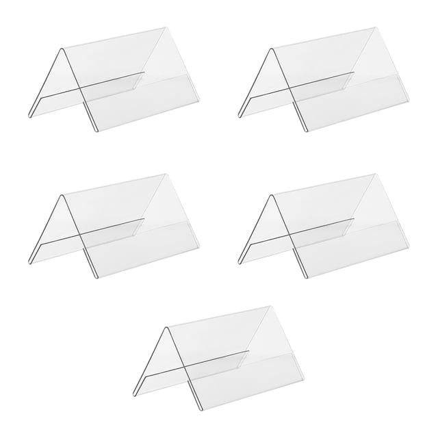 Hemobllo 5Pcs Transparent Acrylic Name Plate Display Stands for ...