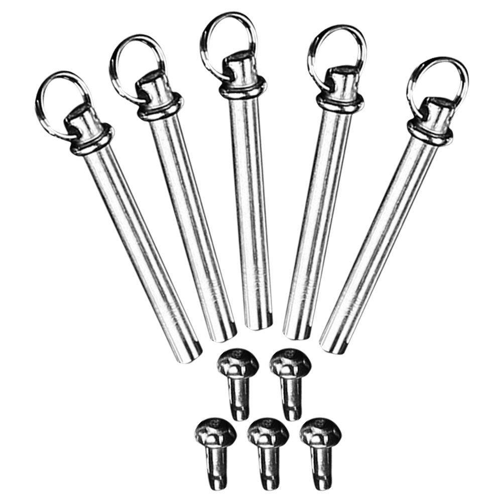 Hemobllo 5Sets Shaft Replacement Hand Fan Fasteners Round Silver For ...