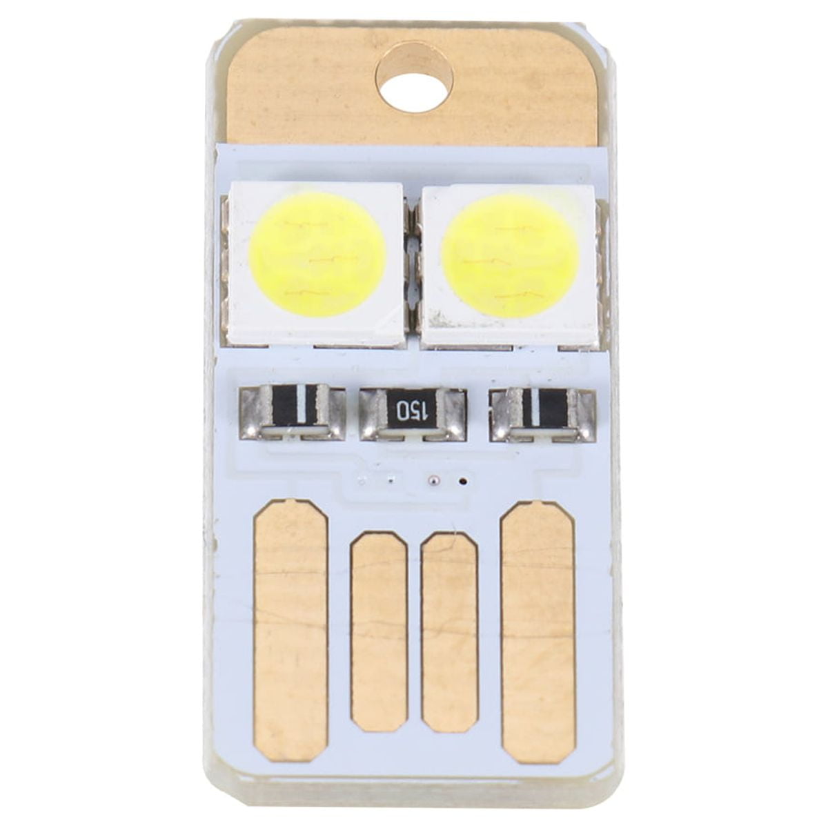 Hemobllo 5V Super Bright Pure White 2-LED Light Chip for DIY USB ...