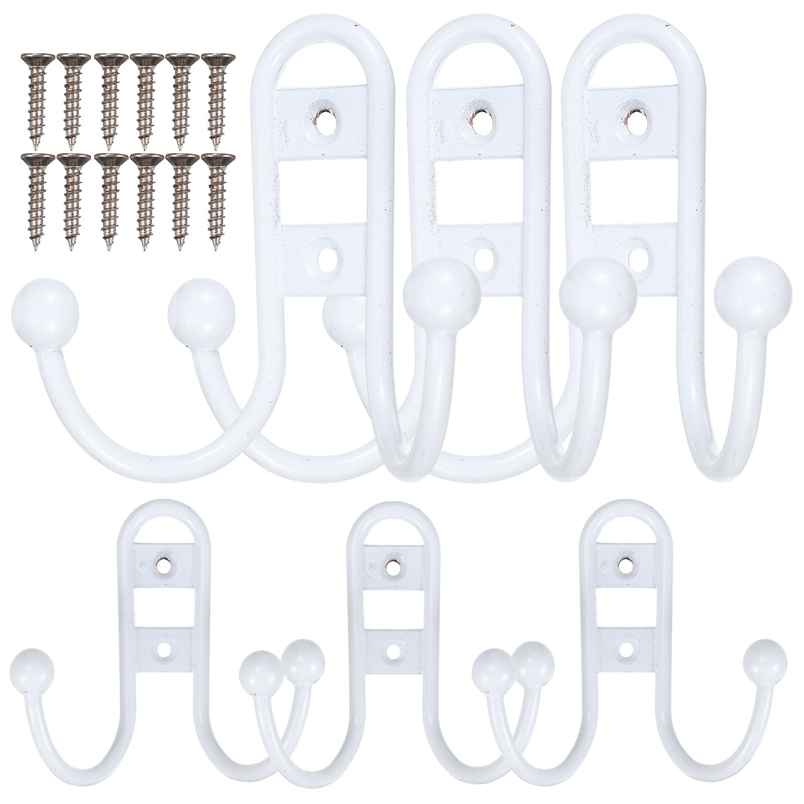 Hemobllo Wall Mounted Hooks for Home Use Iron Vintage Hooks Smooth ...