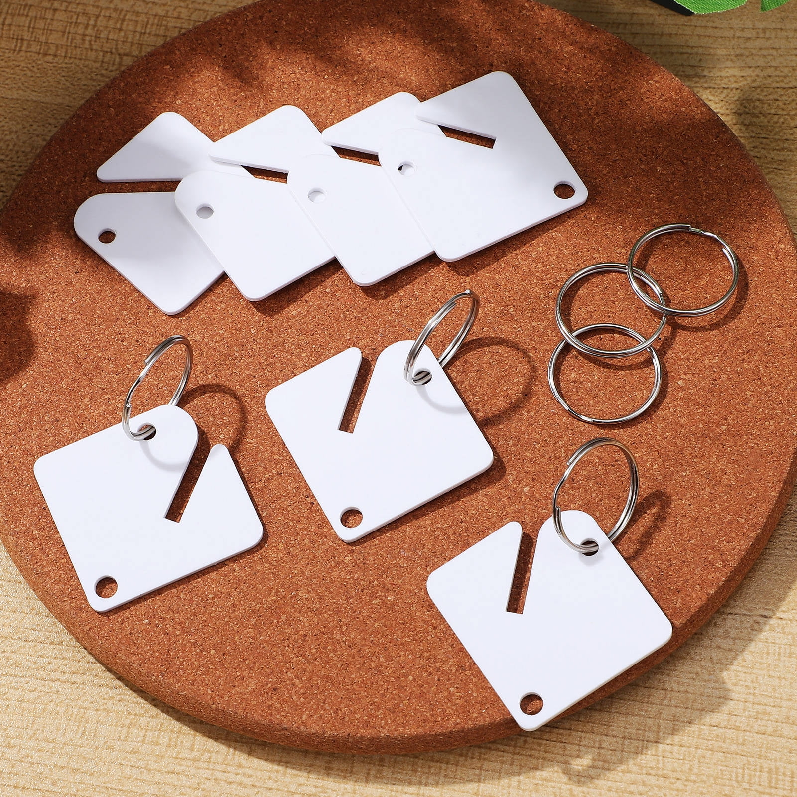 Hemobllo label keychain Key Tags Acrylic Labeling for Home Use 60pcs ...