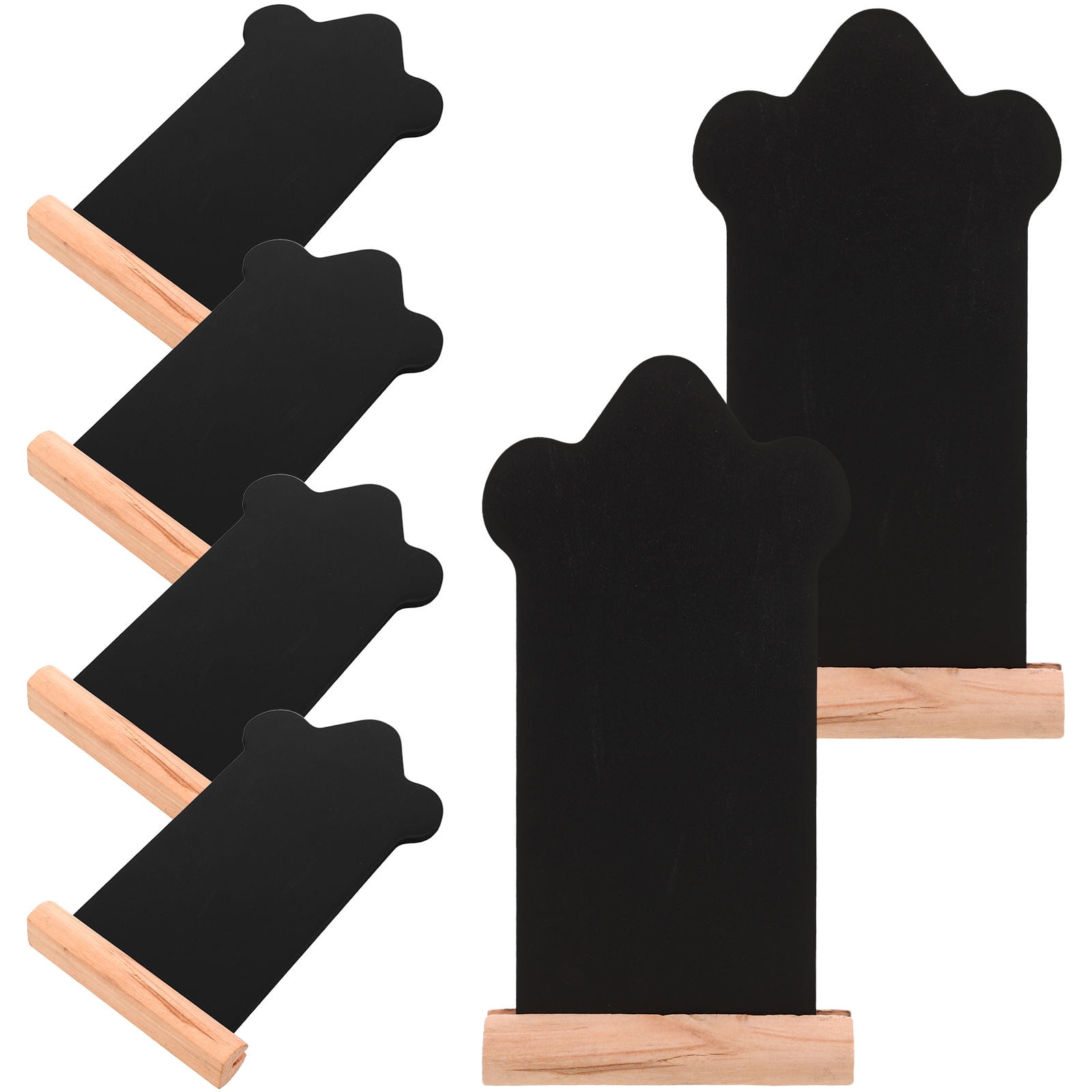 Hemobllo 6-Pack Wooden Tabletop Chalkboards for Menu Display, Labeling ...