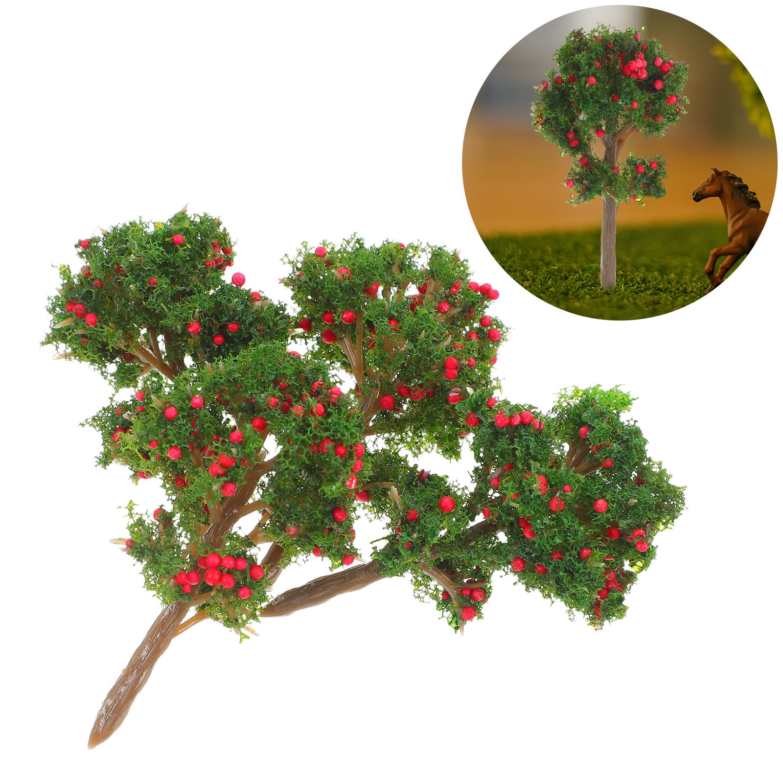 Hemobllo 6pcs Mini Plastic Artificial Tree Realistic Design For ...