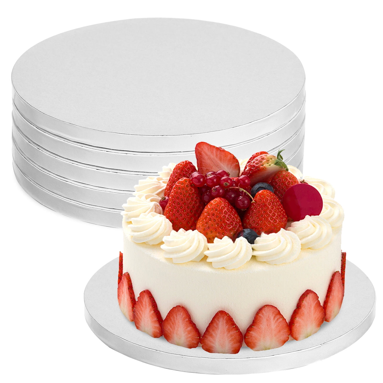 Hemobllo 6pcs Round Corrugated Cake Drums Cake Boards Stable For Home ...