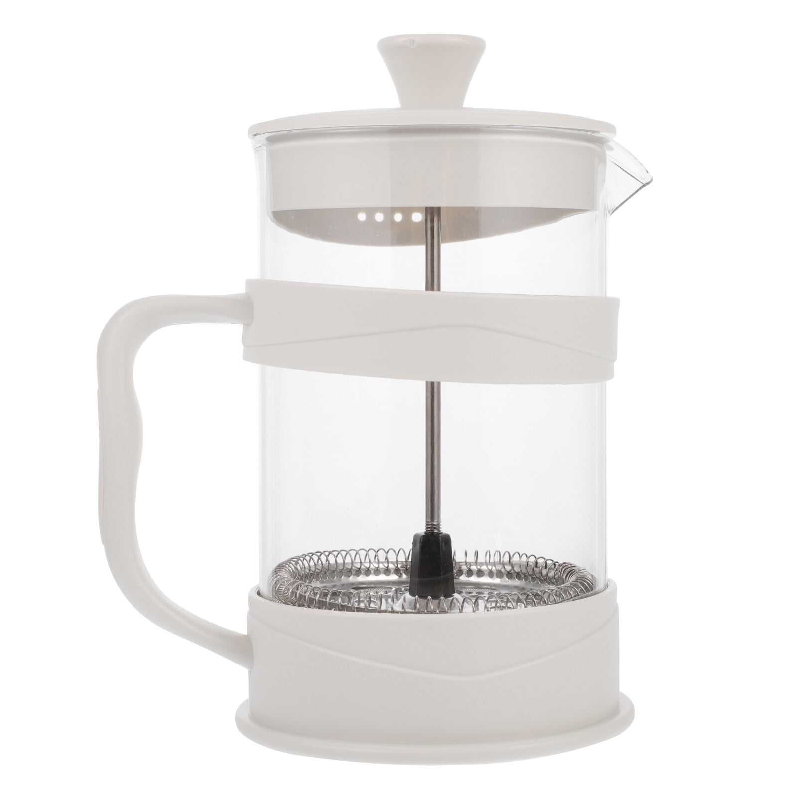 Hemobllo Coffee Maker Pot in White Made of Glass and Plastic 800ml ...