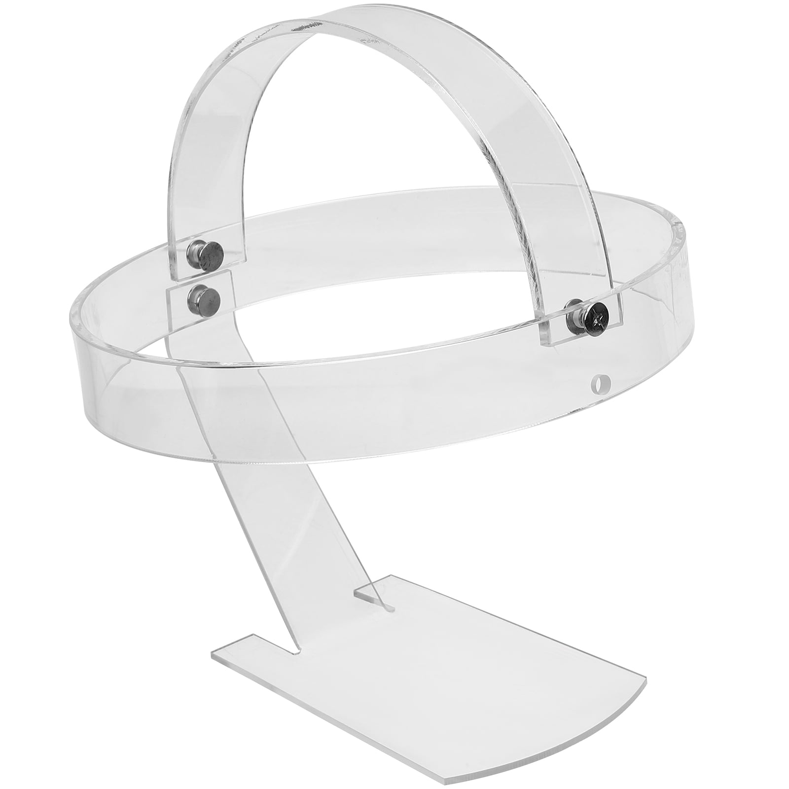 Hemobllo Acrylic Hat Stand Wig Display Rack Clear Acrylic Hat Holder ...