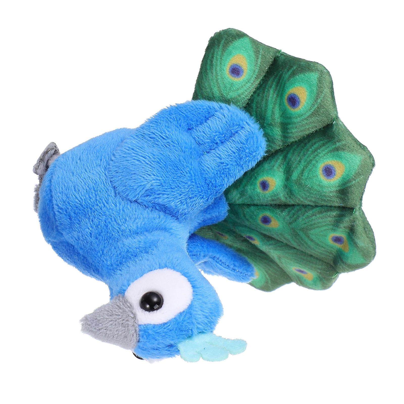 Hemobllo Finger Puppet Mini Peacock Bird Finger Puppet Blue Plush 1Set ...