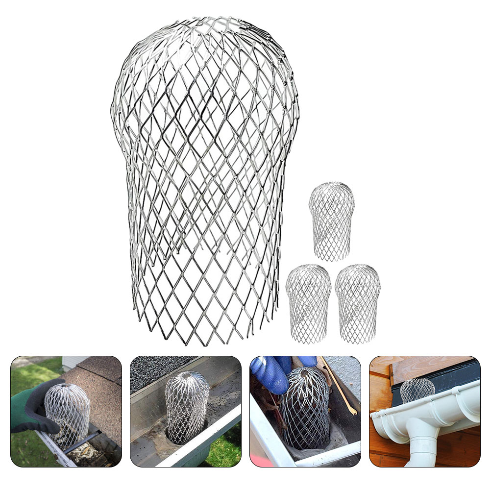 Hemobllo Gutter Brush Leaf Guard with Silver Color for Protecting ...
