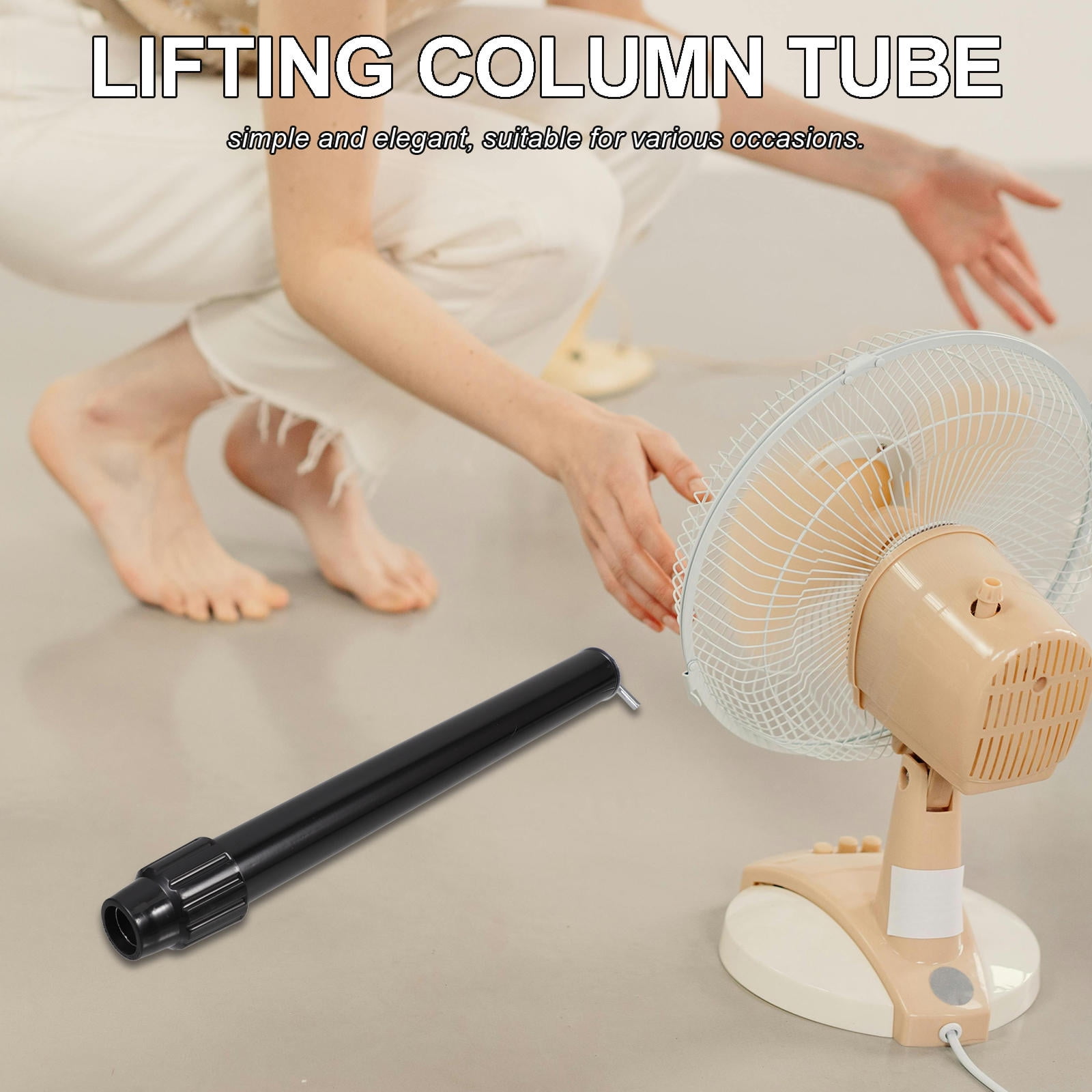 Hemobllo Modern Elegance Fan Pedestal Rod Black Iron 1Pcs - Walmart.com