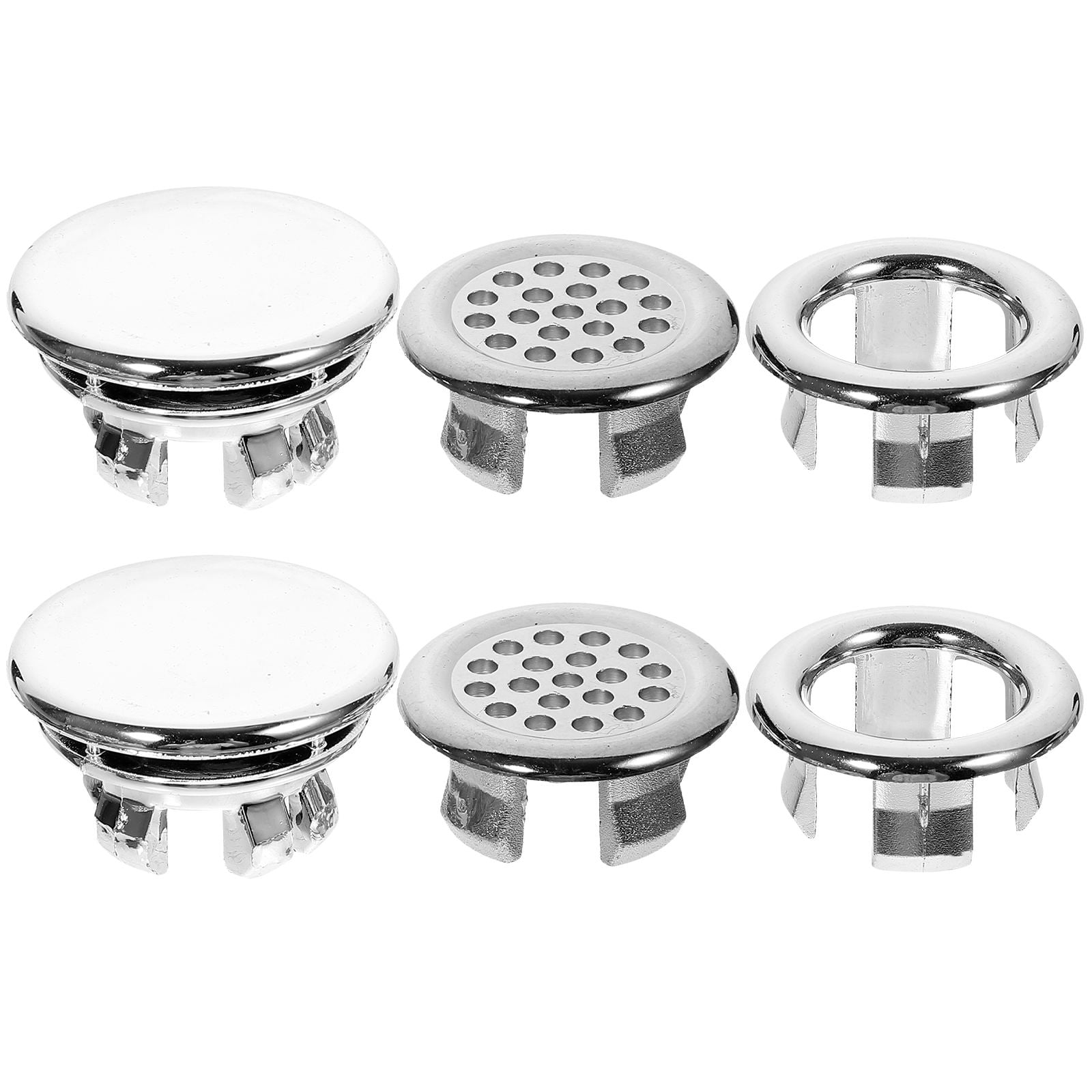 Hemobllo Wash Basin Overflow Ring Kitchen Sink Overflow Cover Silver ...