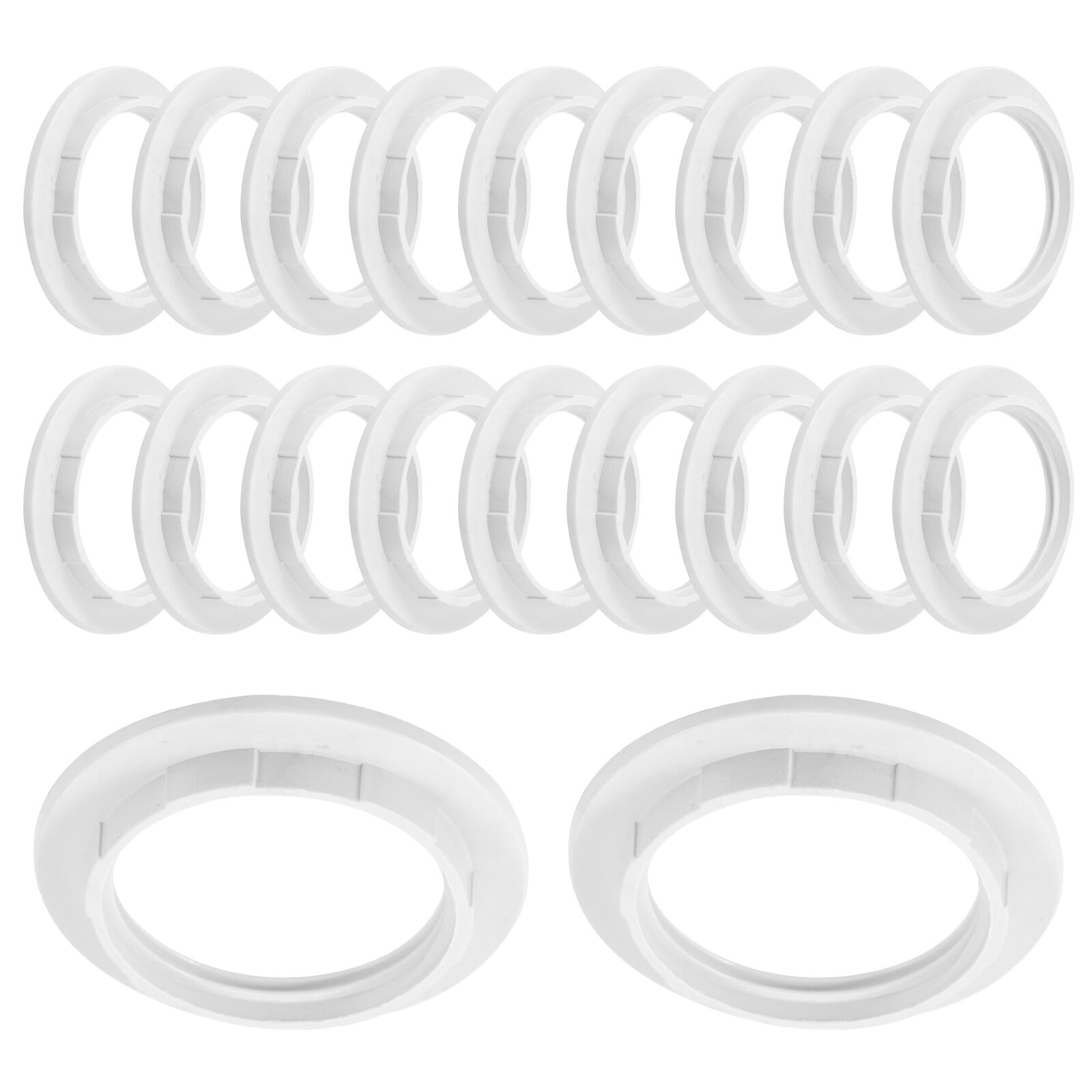 White Plastic Lamp Shade Adapter Ring for E27 Lampshade Holder 20 ...