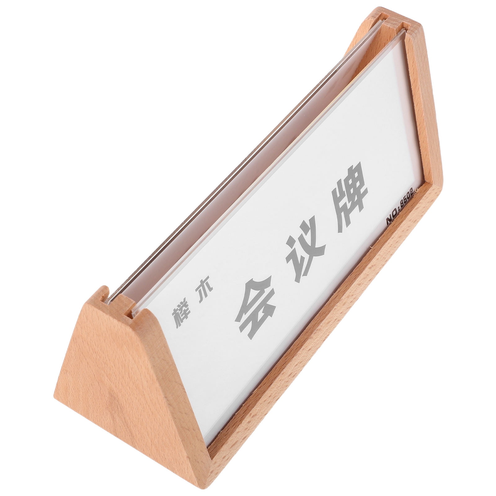 Hemobllo Wood Table Sign Holder Acrylic Name Place Card Holder ...