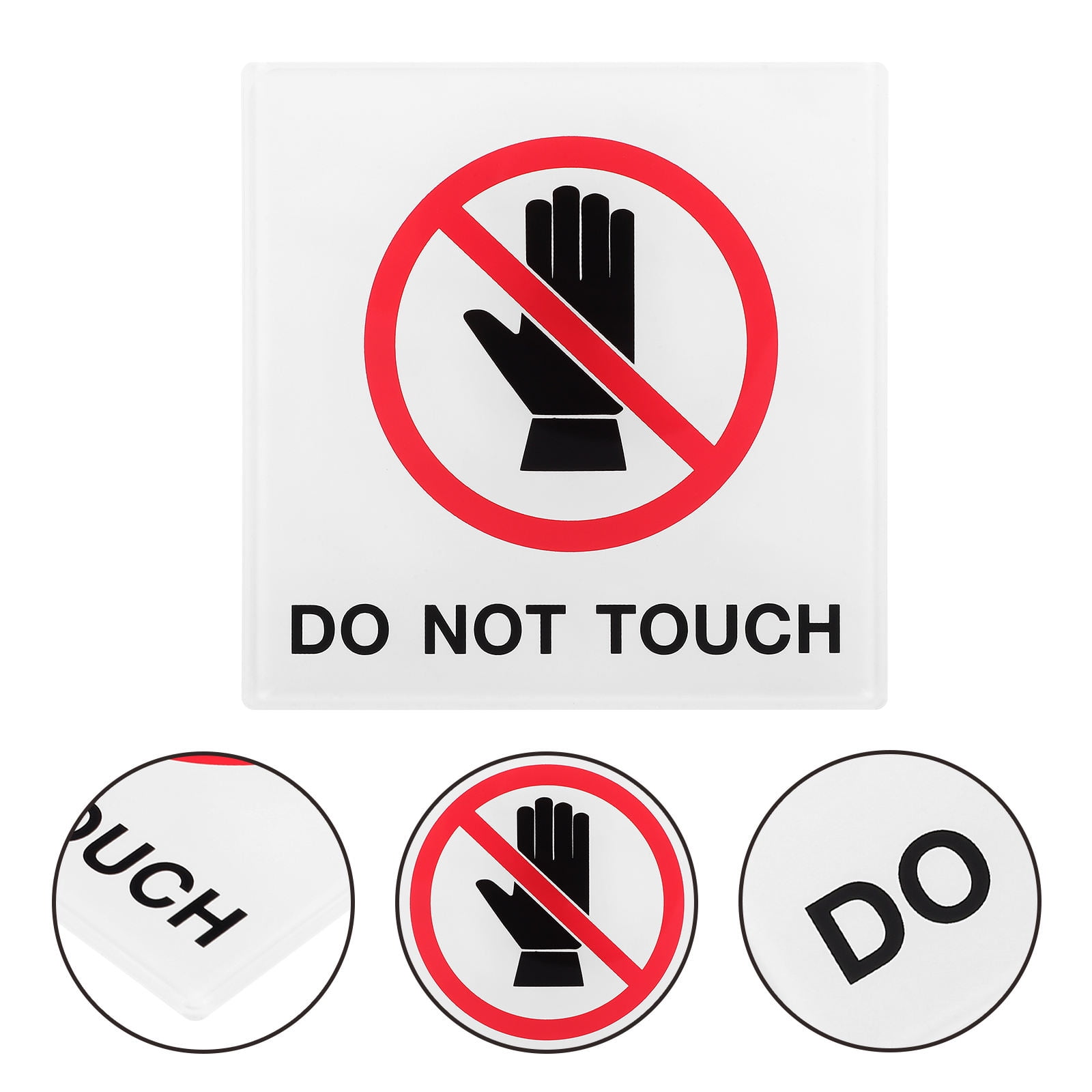 Hemobllo No Touch Sign Sign Do Not Touch Sign Acrylic Professional for ...