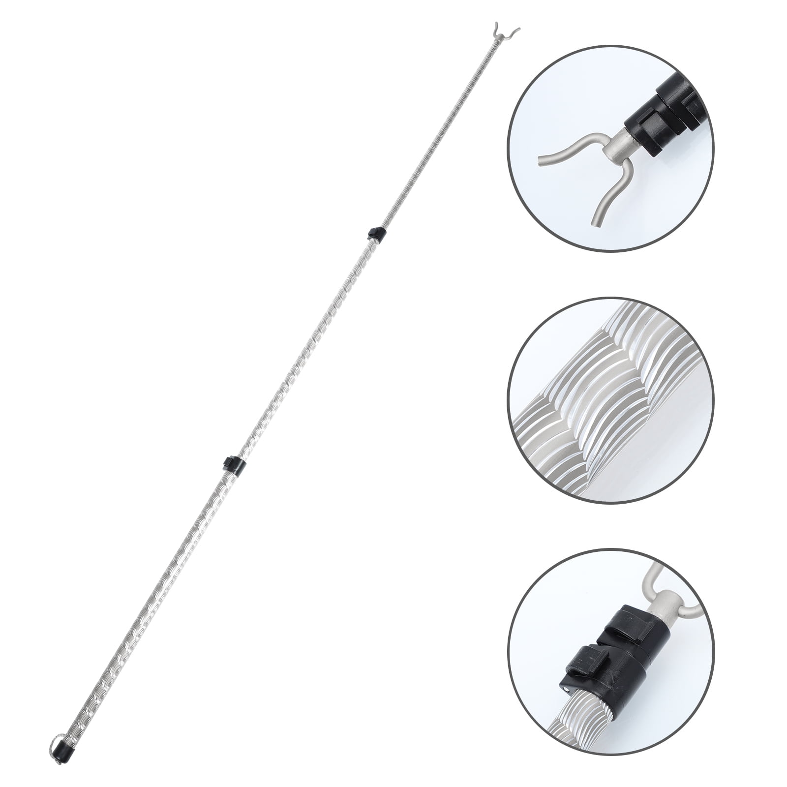 Hemobllo Pole With Hook Aluminium Alloy Simple Long Reach Stick For ...