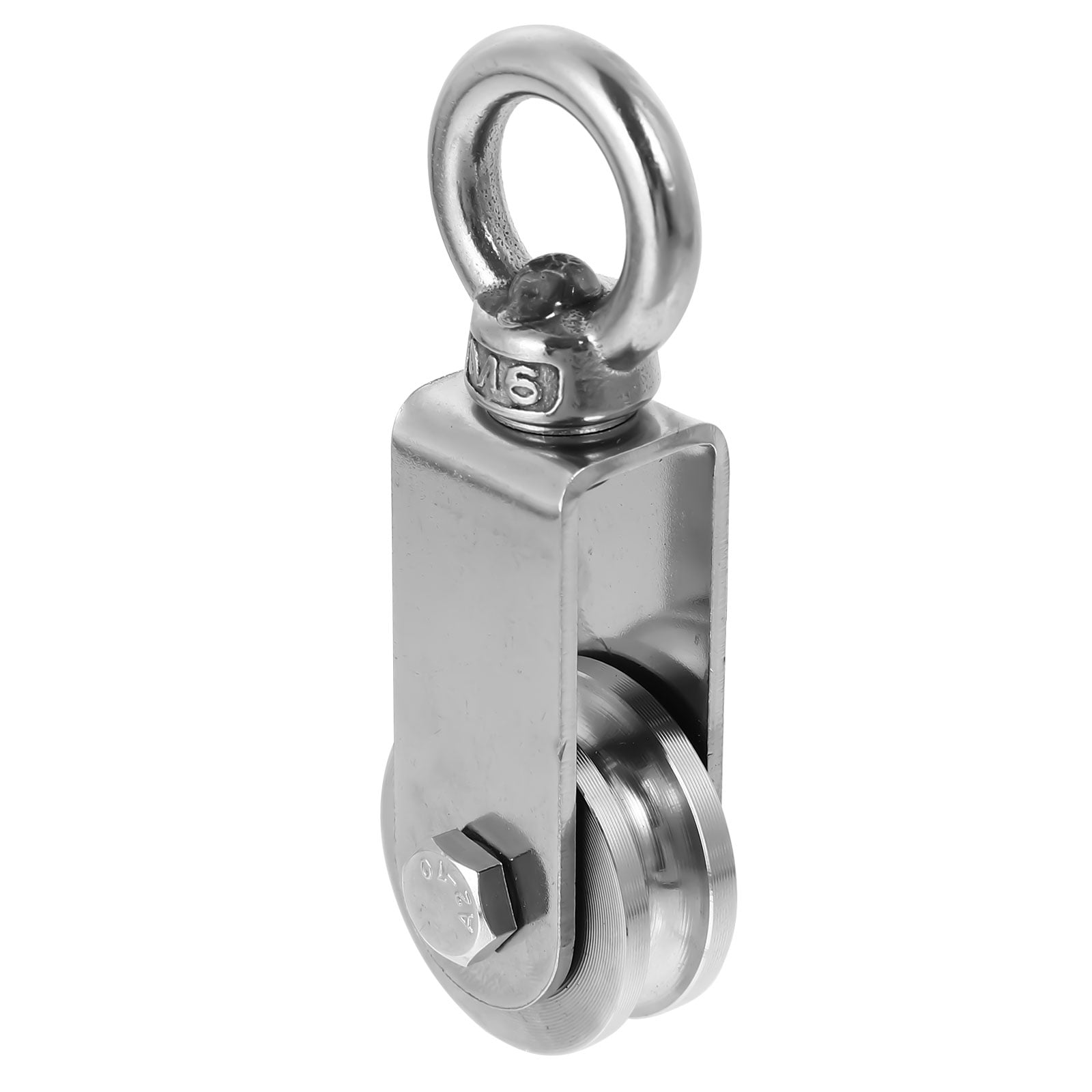 Hemobllo Reel Turnbuckle ° Rotating Pulley Steel Rope Track Pulley Ring ...
