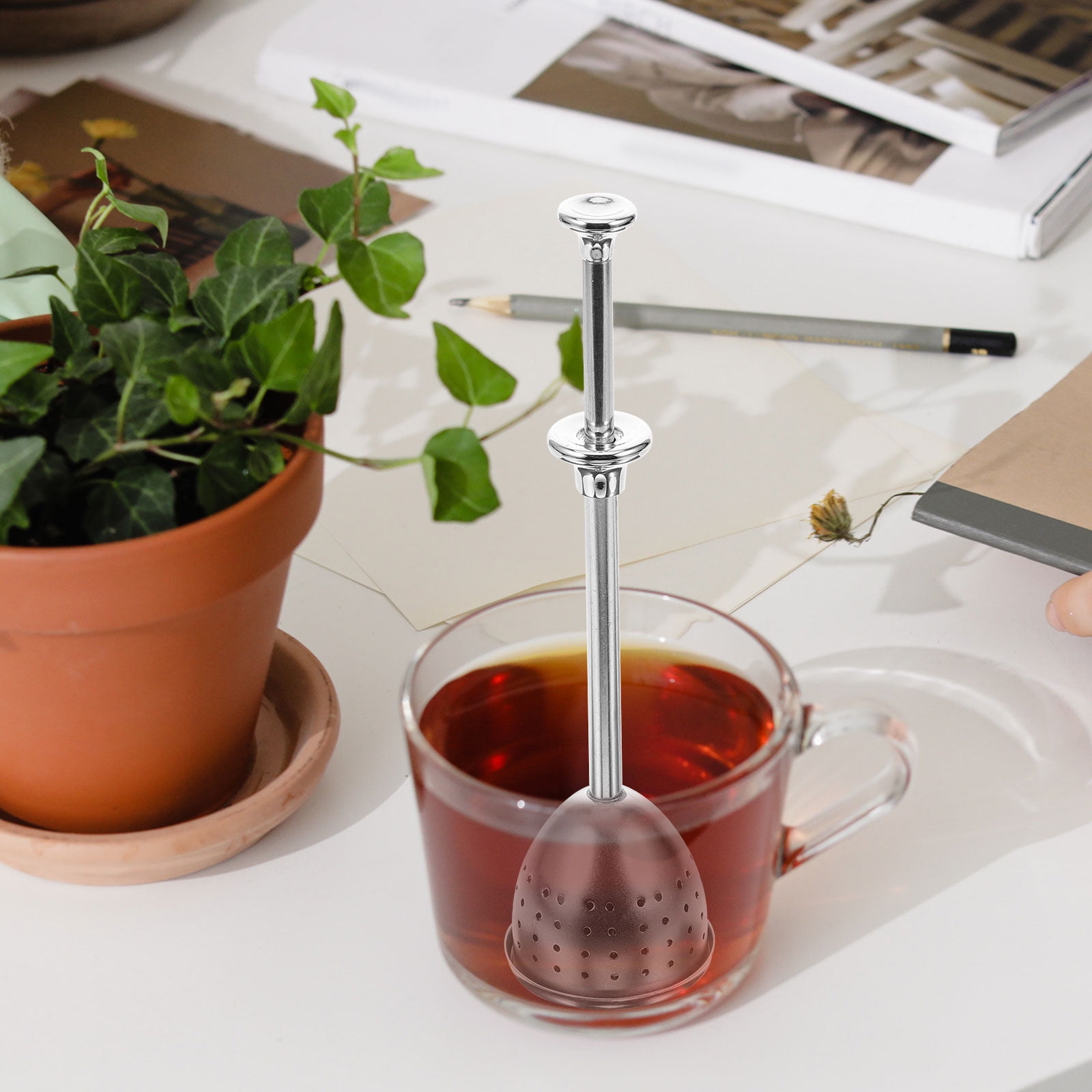 Hemobllo Reusable Tea Infuser Stainless Steel Loose Tea Steeper for ...