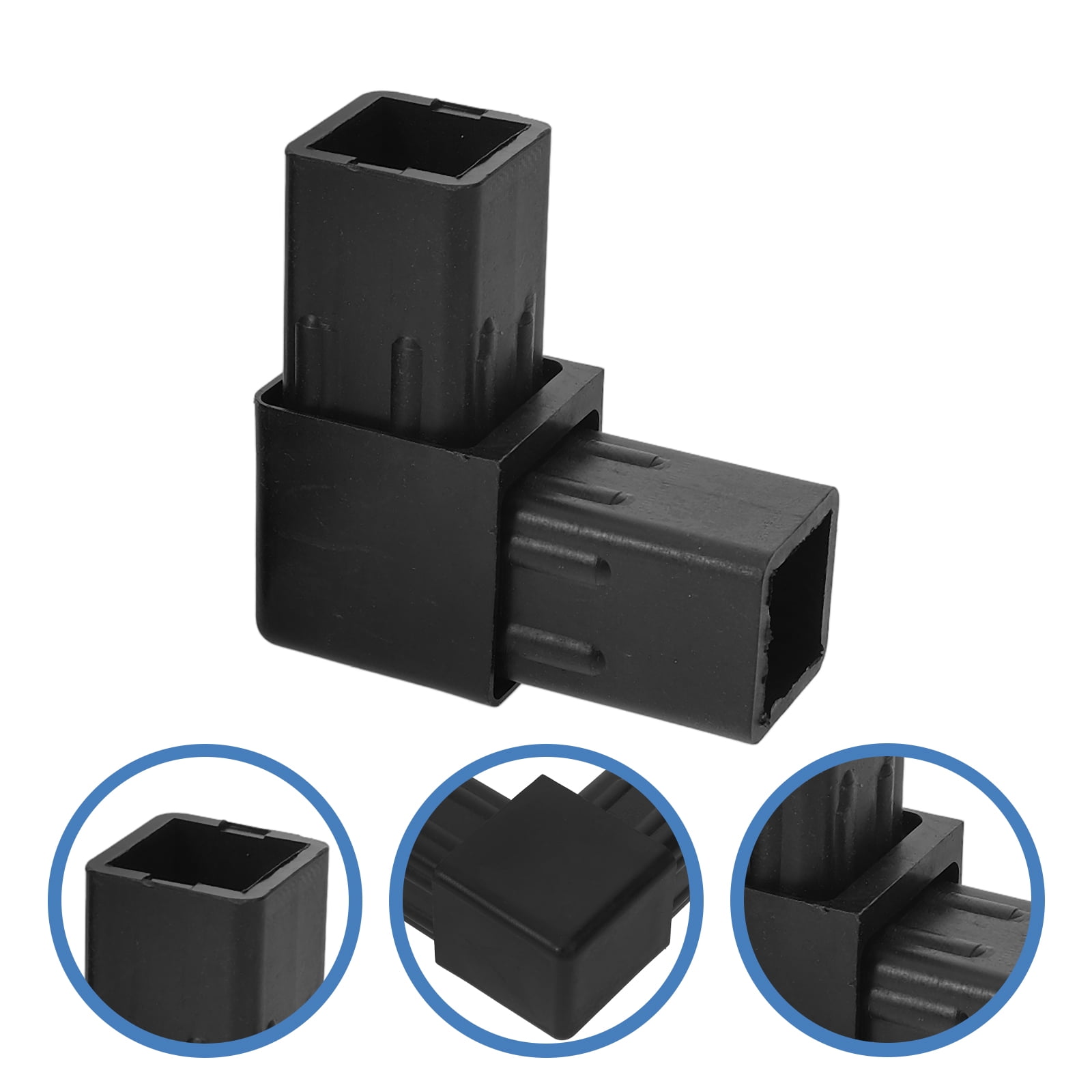 Hemobllo Square Tubing Connectors 10Pcs L Shape Joint Connector for Air ...