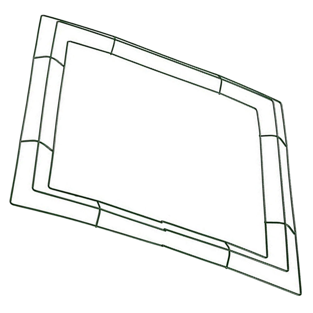 Hemobllo Square Wreath Frame Iron Wire Wreath Rack Wire Wreath Making ...