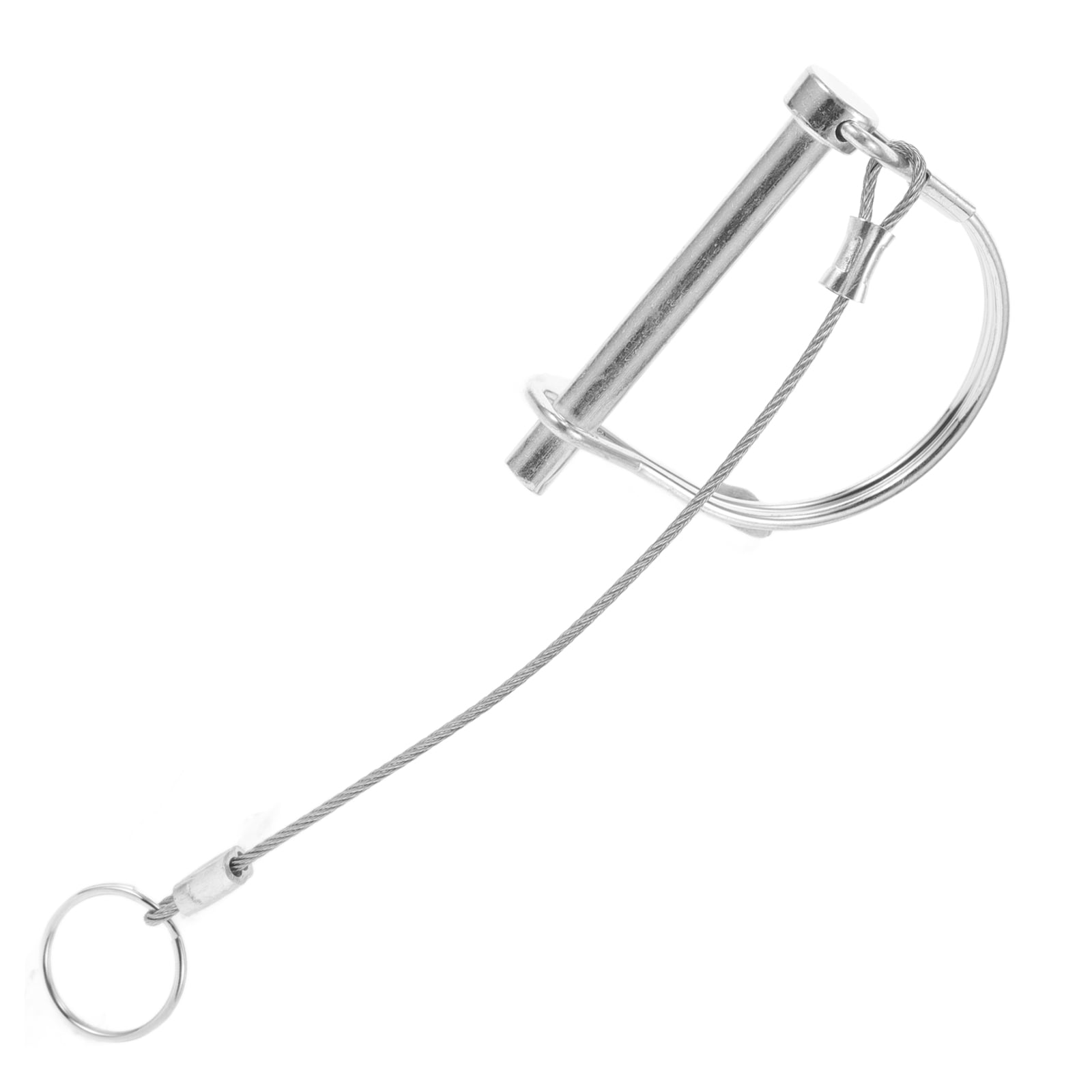 Hemobllo Trailer Locking Pin Hitch Receiver Lock Silver Galvanized Iron ...