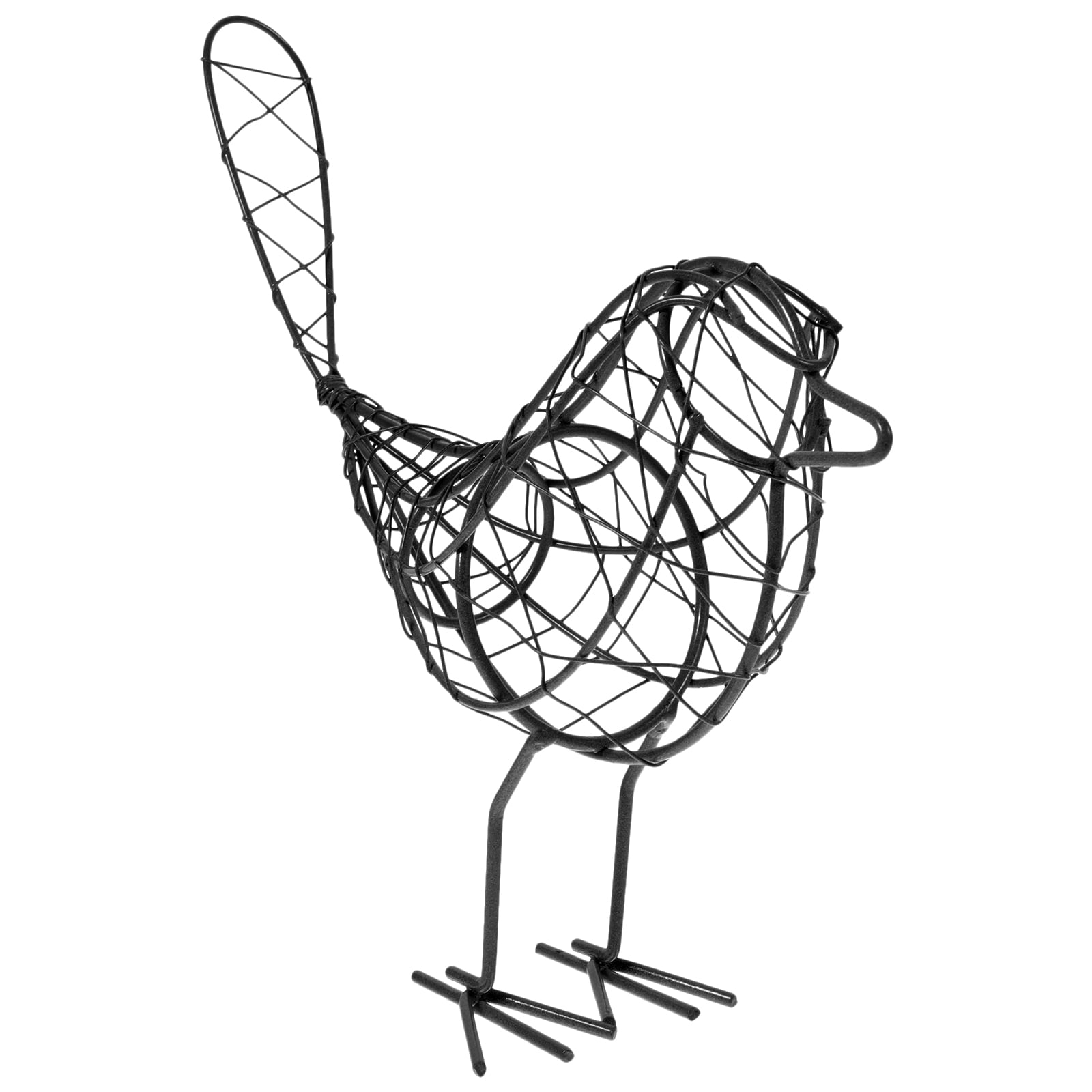 Hemobllo small metal bird animals statue Bird Figurine Iron Decorative ...