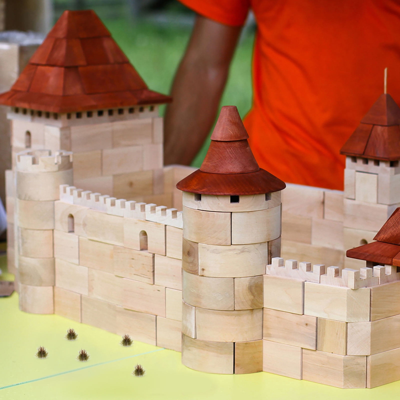 Hemoton 1 Box Miniature Grass Tuft Clusters Model Railroad Grass DIY ...