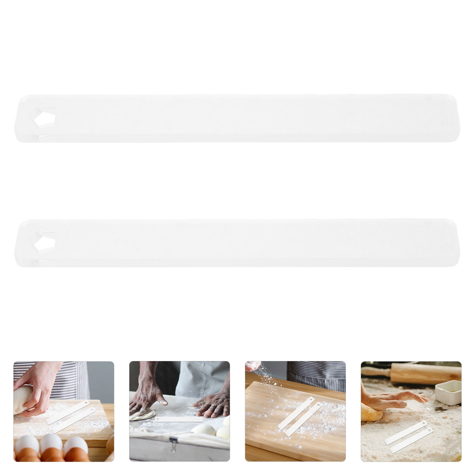 Hemoton 1 Pair Clay Texture Ruler Polymer Clay Depth Guide Thickness ...