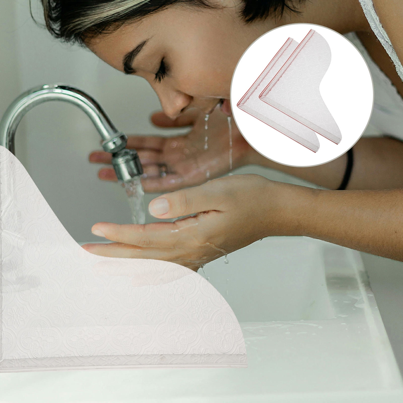 Hemoton 1 Pair Large Removable Waterproof Self Adhesive Shower Corner ...
