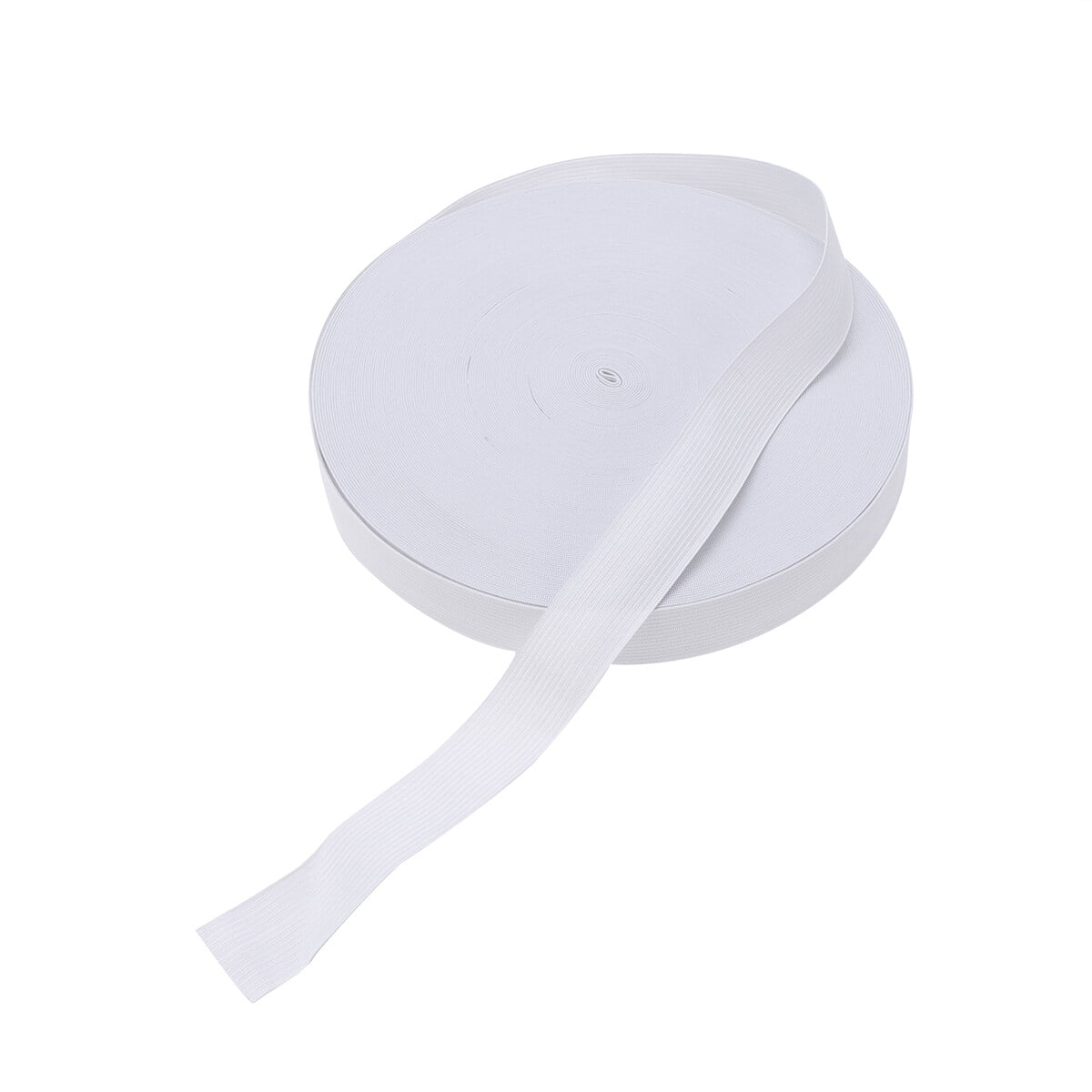Hemoton 1 Roll 4000x2.5cm White Flat Thin Elastic Band Sewing Clothing ...