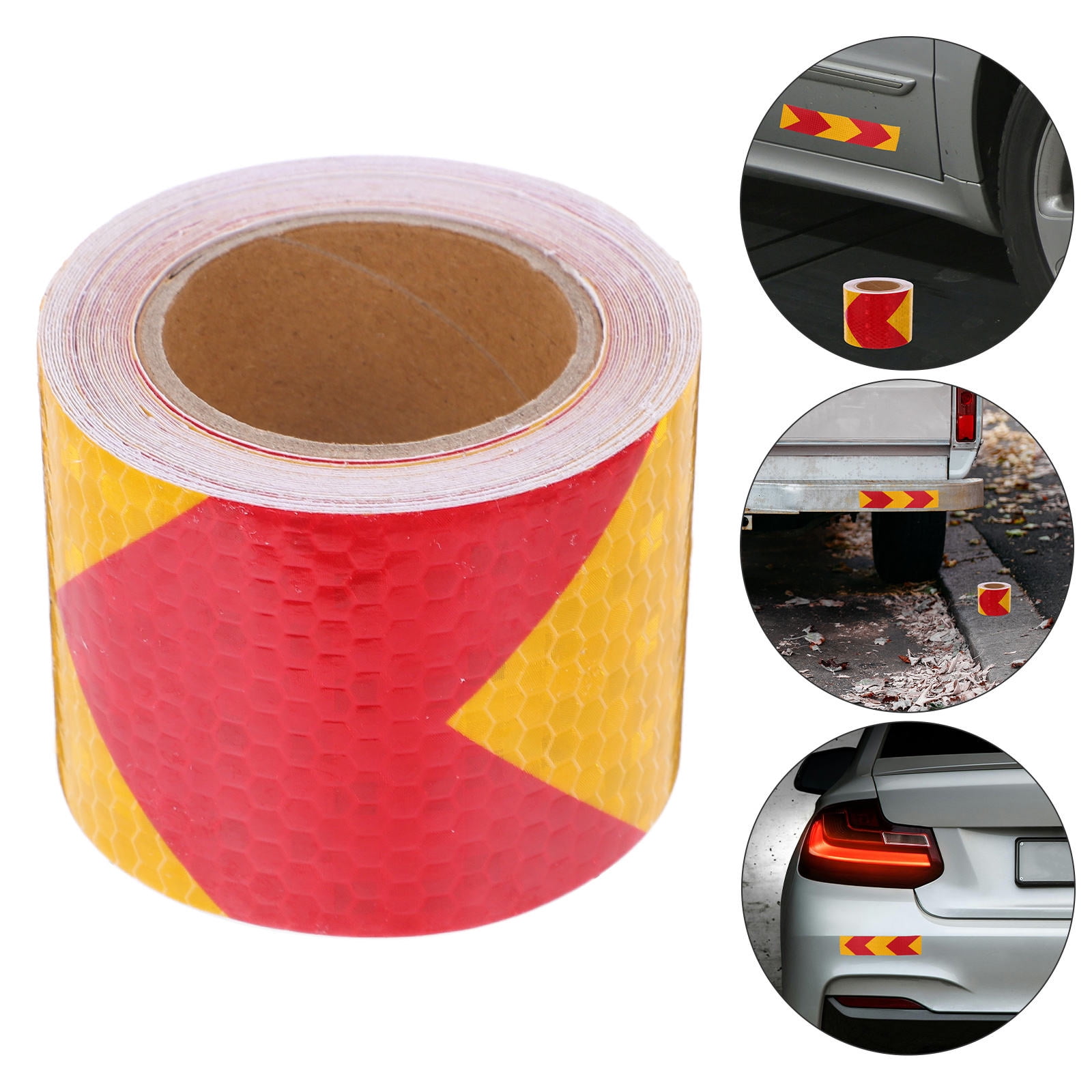 Hemoton 1 Roll Arrow Fluorescent Reflective Sticker Replacement Safety ...