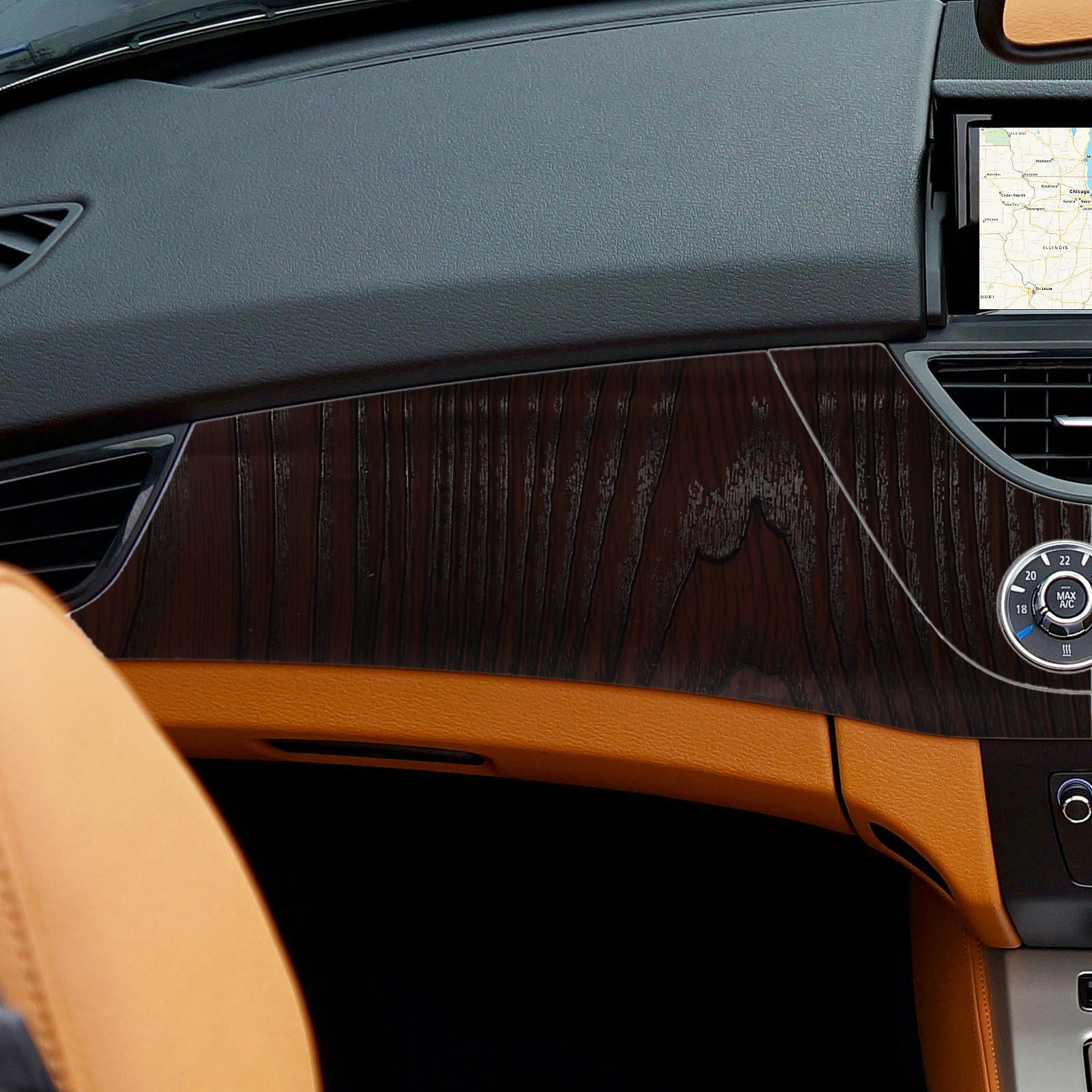 Hemoton 1 Roll Wood Grain Sticker Decal for Car Interior Dashboard Self ...