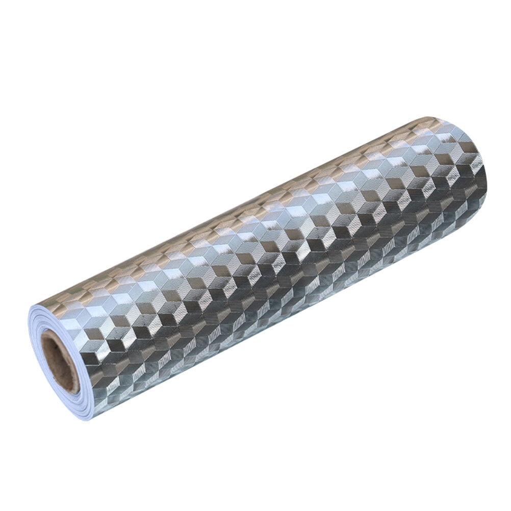 Hemoton 1 Roll of Kitchen Oil-proof Aluminum Foil Sticker Anti Greasy ...