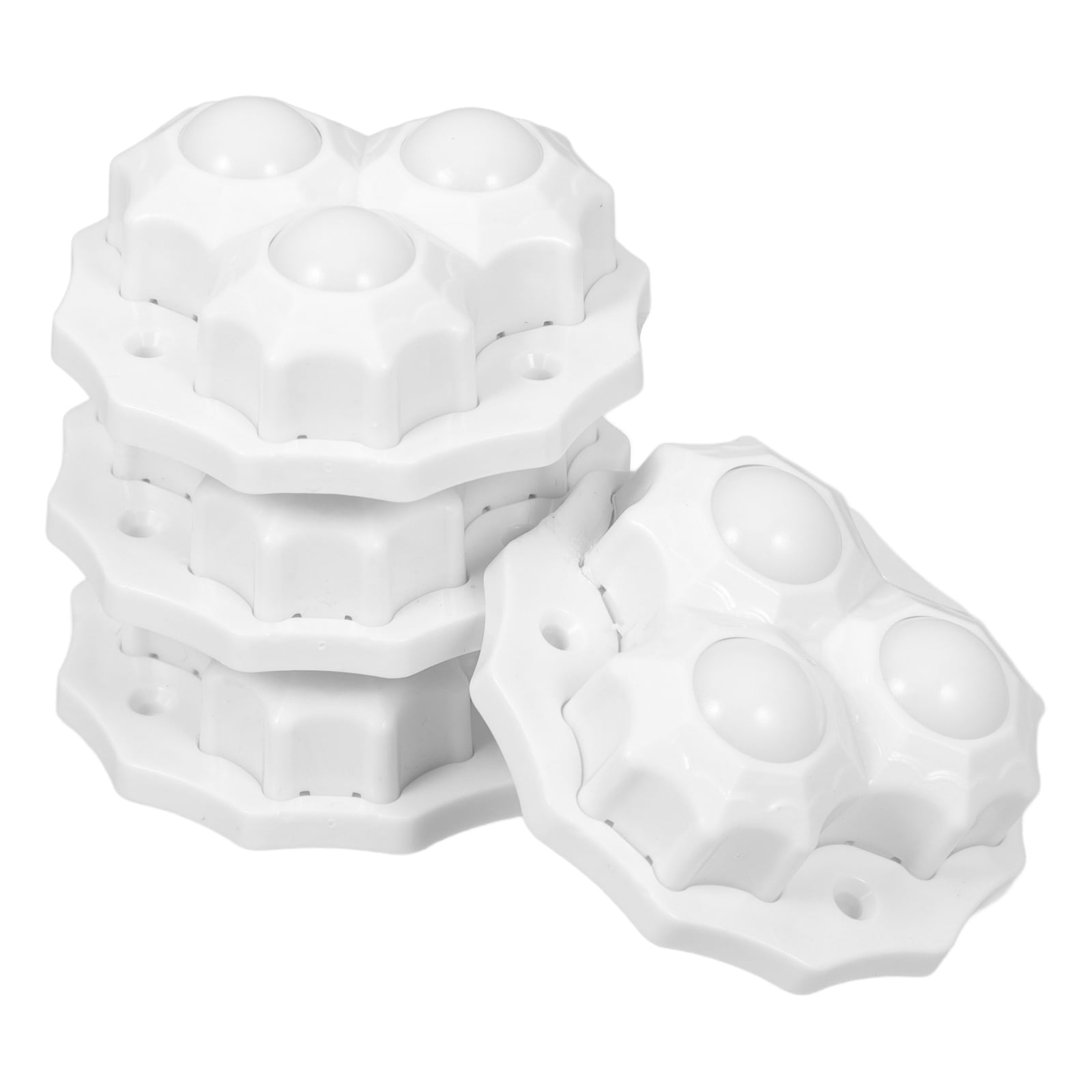 Hemoton 1 Set Adhesive Universal Pulley Mini Stainless Steel Paste ...