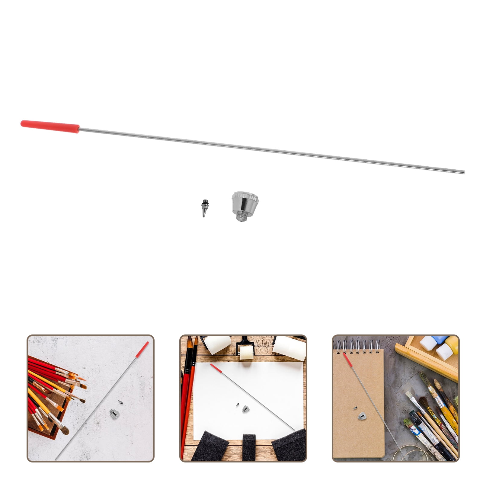 Hemoton 1 Set Airbrush Nozzles Needles Replacement Kit Adapter Set ...