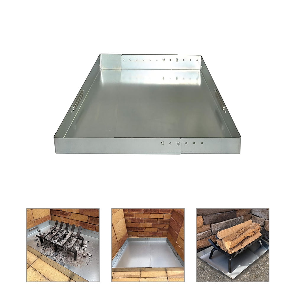 Hemoton 1 Set Ash Pan Adjustable Fireplace Tray Steel Tray Fireplace ...