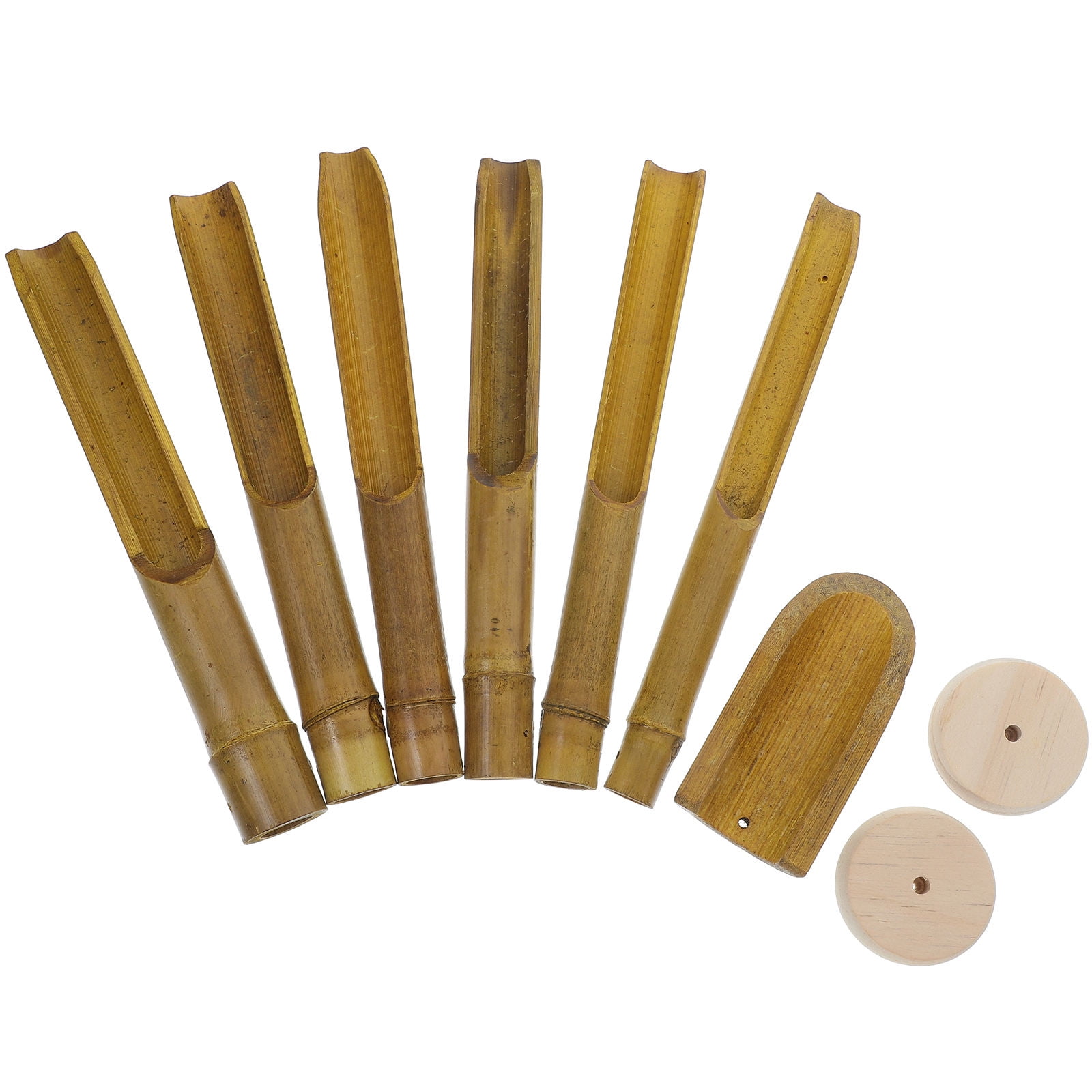 Hemoton 1 Set Bamboo Wind Chime Diy Kit Wind Chime Making Kits Wood ...