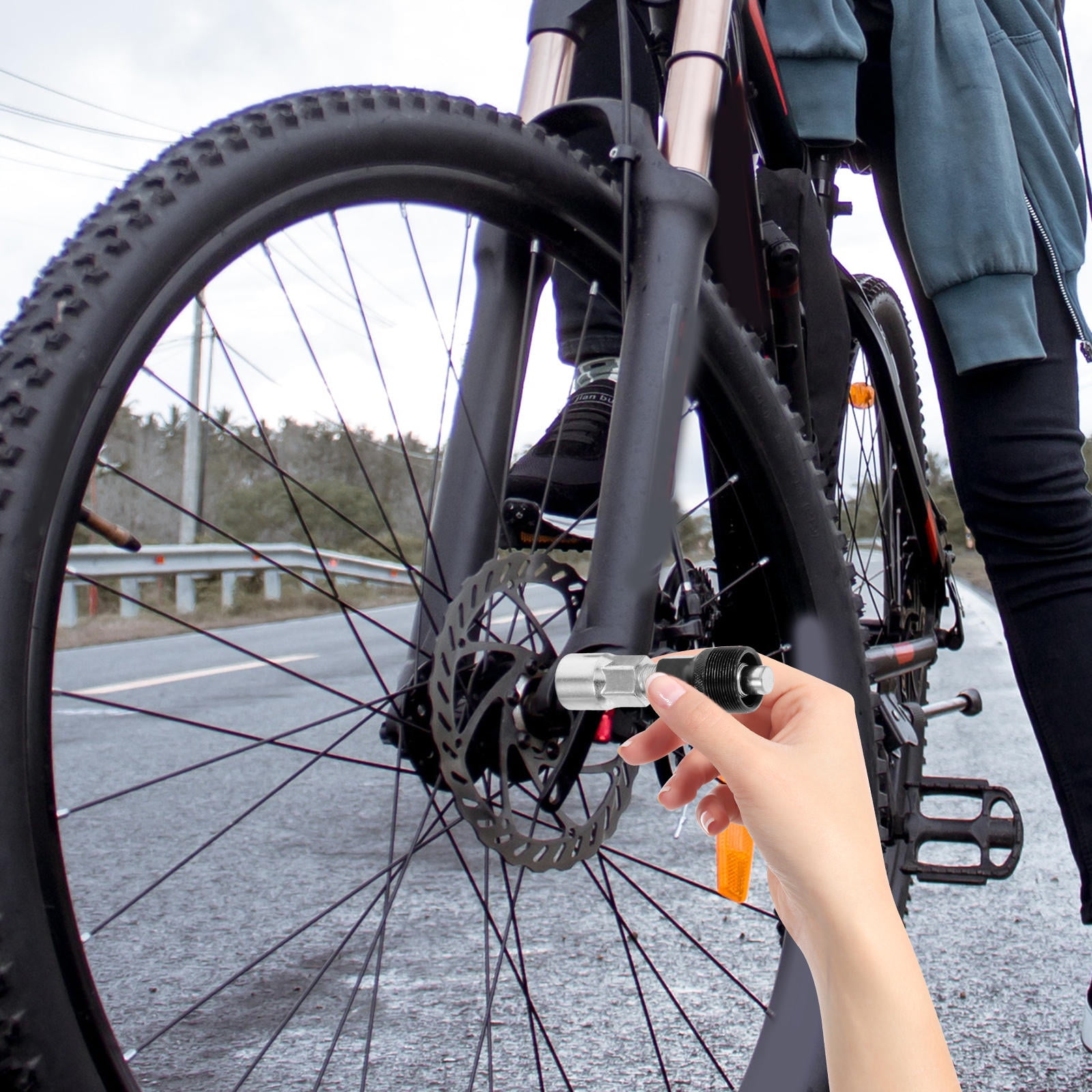 Hemoton 1 Set Bikes Crank Tools Bottom Bracket Removal Tool Chain ...