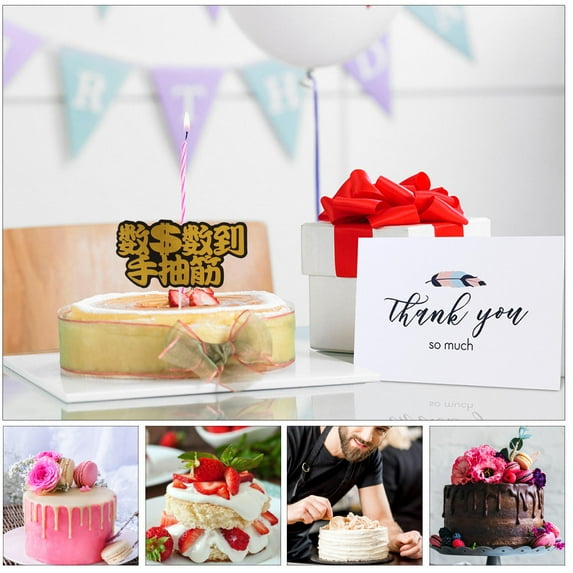 Hemoton 1 Set Cake Money Pull Out Set Cake Money Box Empty Money ...