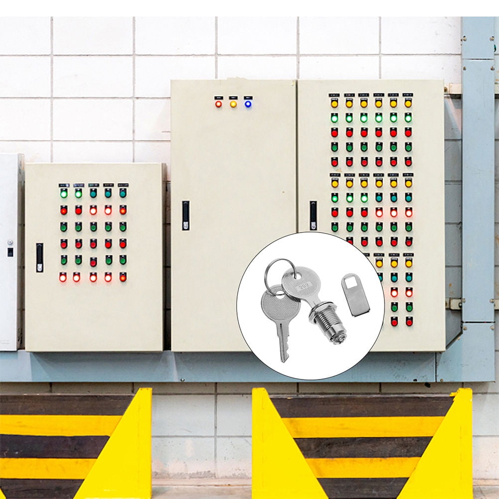 Hemoton 1 Set Cam Lock Coin Box Money Box Lock Cylinder Integrated ...