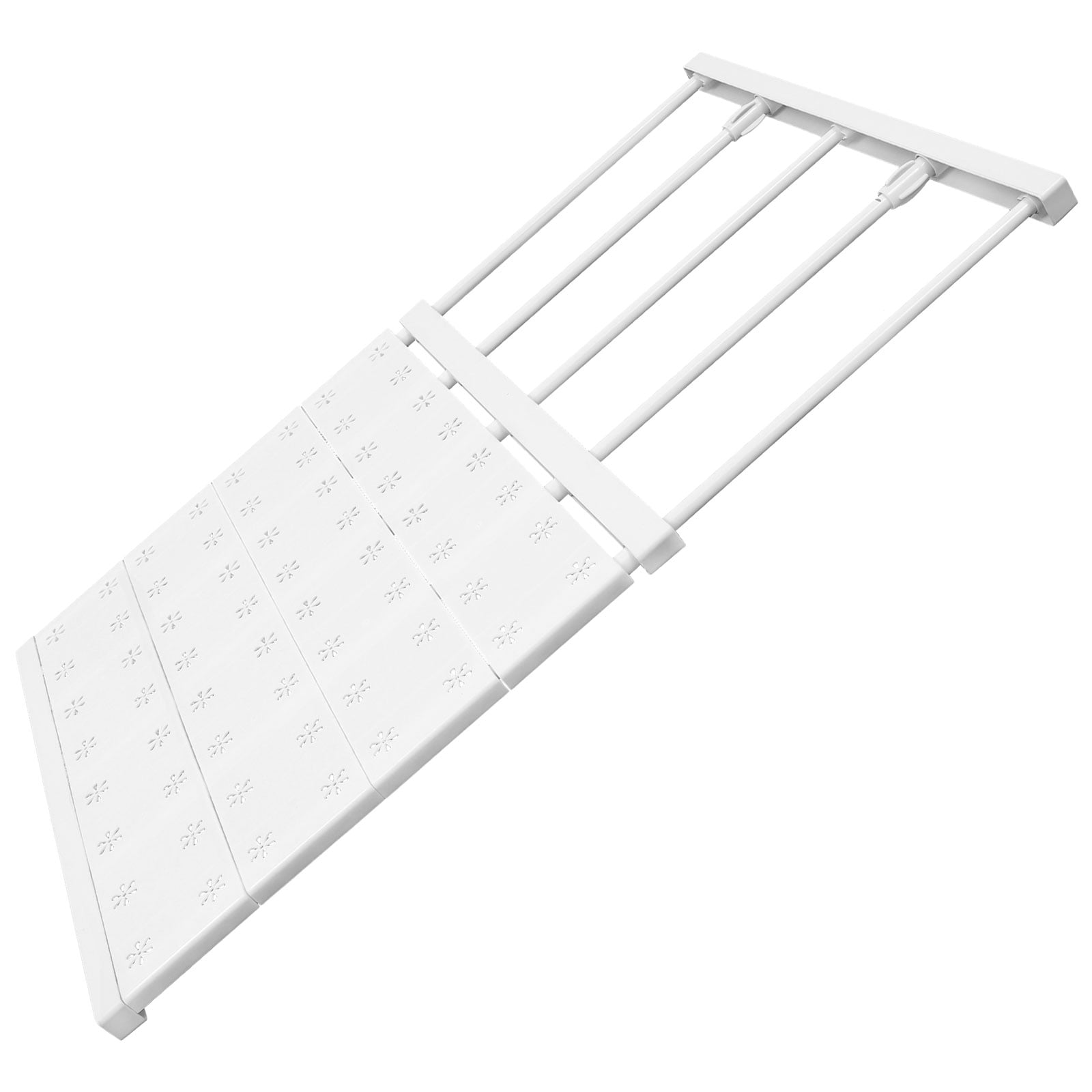Hemoton 1 Set Closet Tension Shelf Telescopic Closet Floating Shelf ...