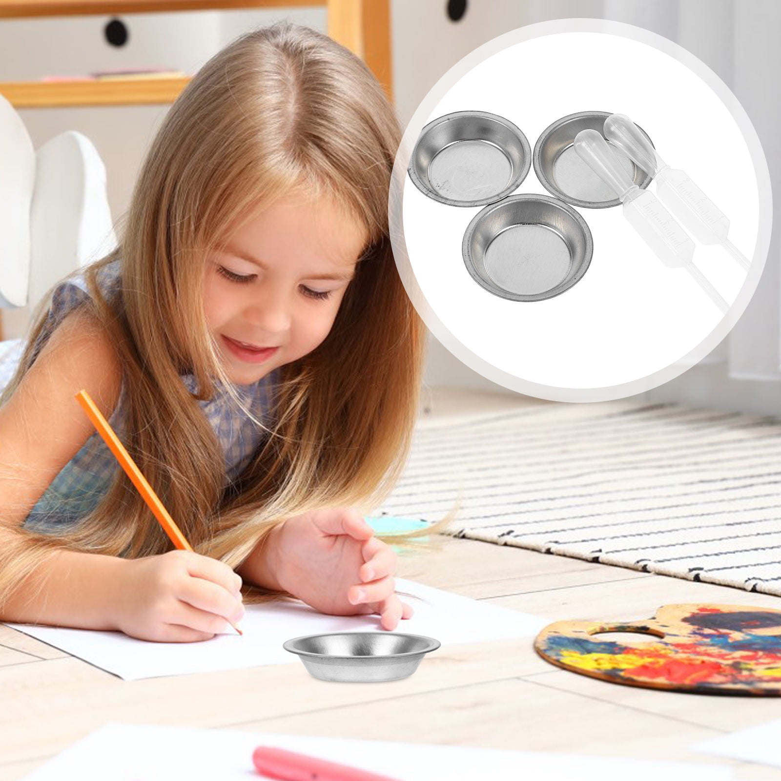 Hemoton 1 Set DIY Hobby Models Painting Set Metal Paint Tray with ...