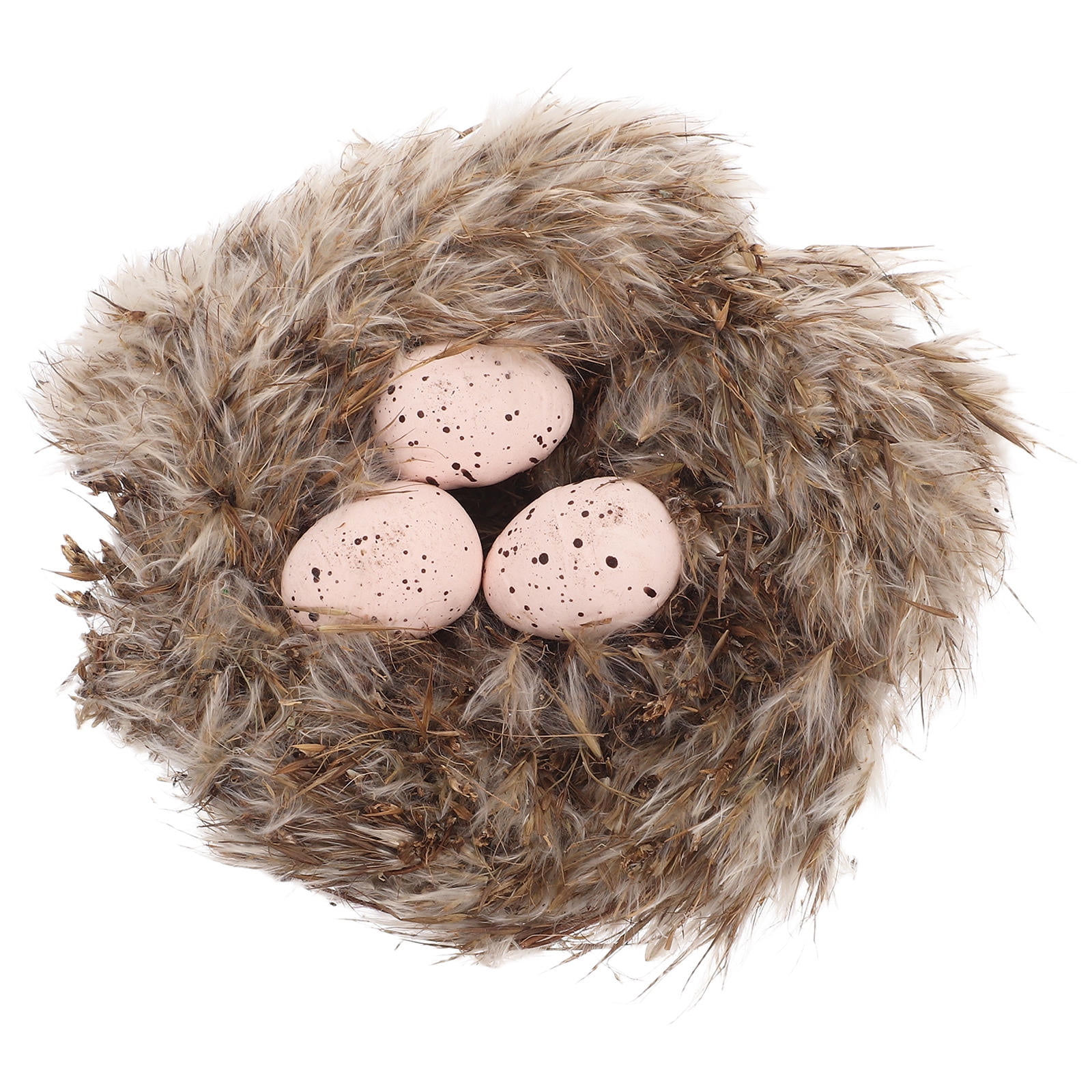 Hemoton 1 Set Diy Landscaping Bird Nest With Simulation Eggs For Garden ...