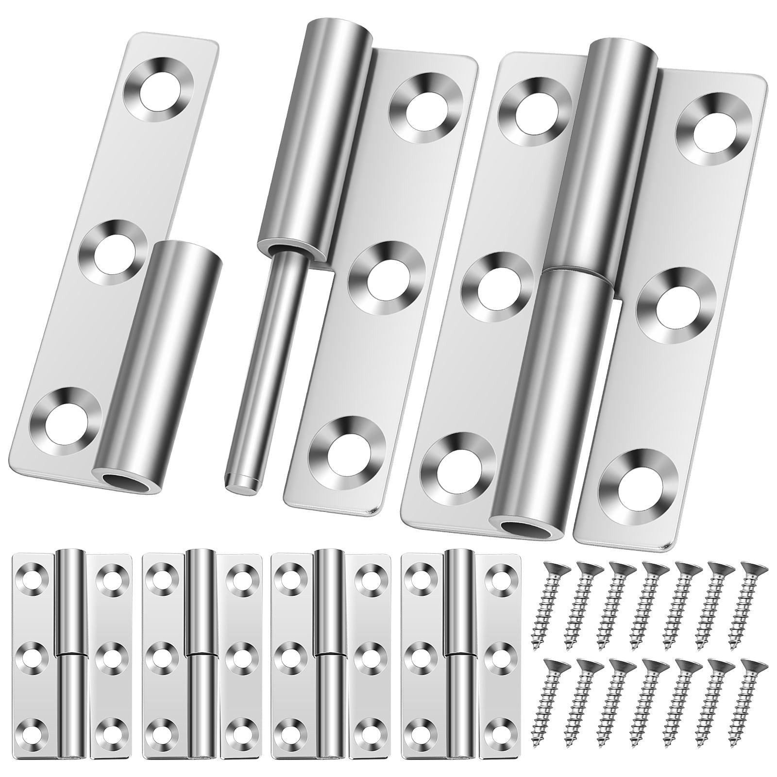 Hemoton 1 Set Door Hinges Stainless Steel Window Hinges Hardware with ...