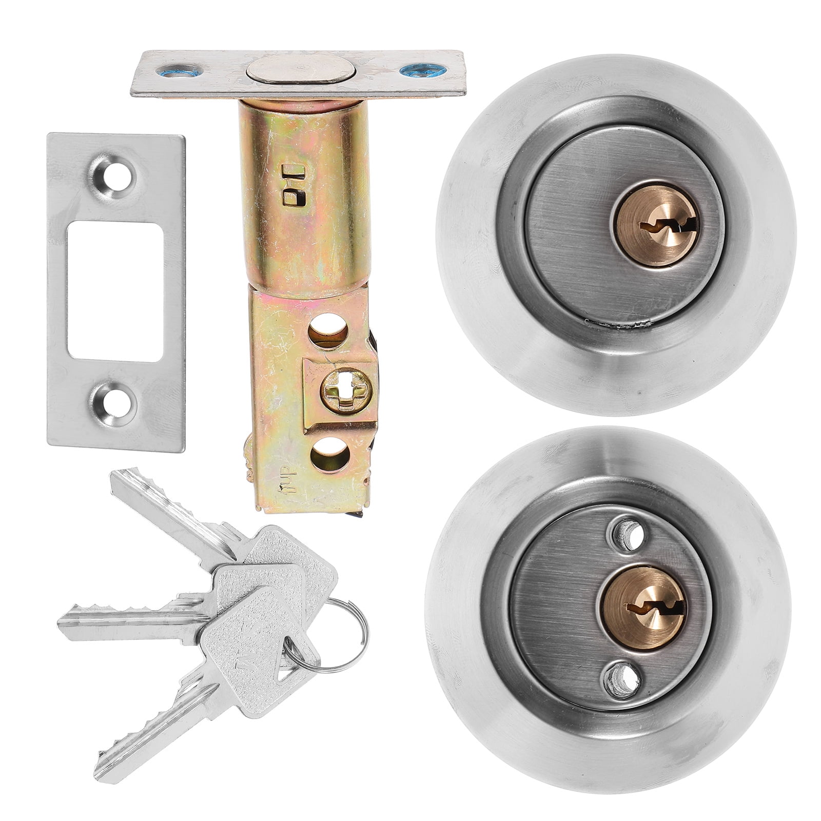 Hemoton 1 Set Double Cylinder Keyed Deadbolt Lock Wear Resistant Lock ...