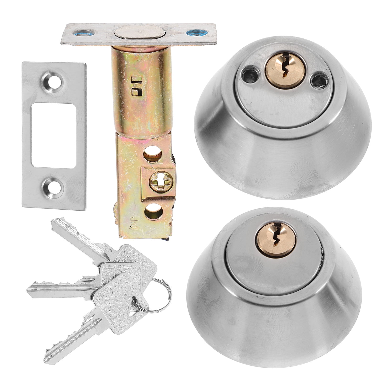 Hemoton 1 Set Double Cylinder Keyed Deadbolt Lock Wear Resistant Lock ...