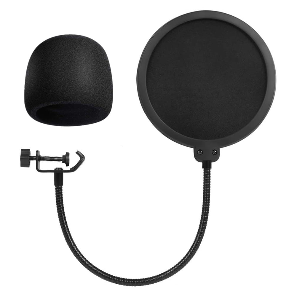 Hemoton 1 Set Double Layer Studio Microphone Mic Sponge Cover Wind ...