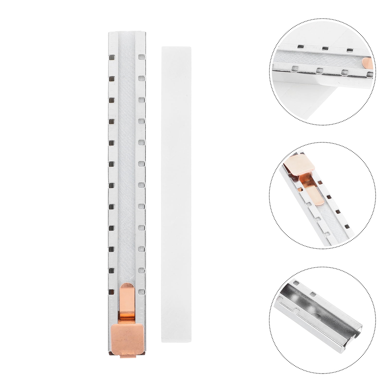 Hemoton 1 Set Flat Soapstone Holder Steel with Soapstone Pencil Refills ...