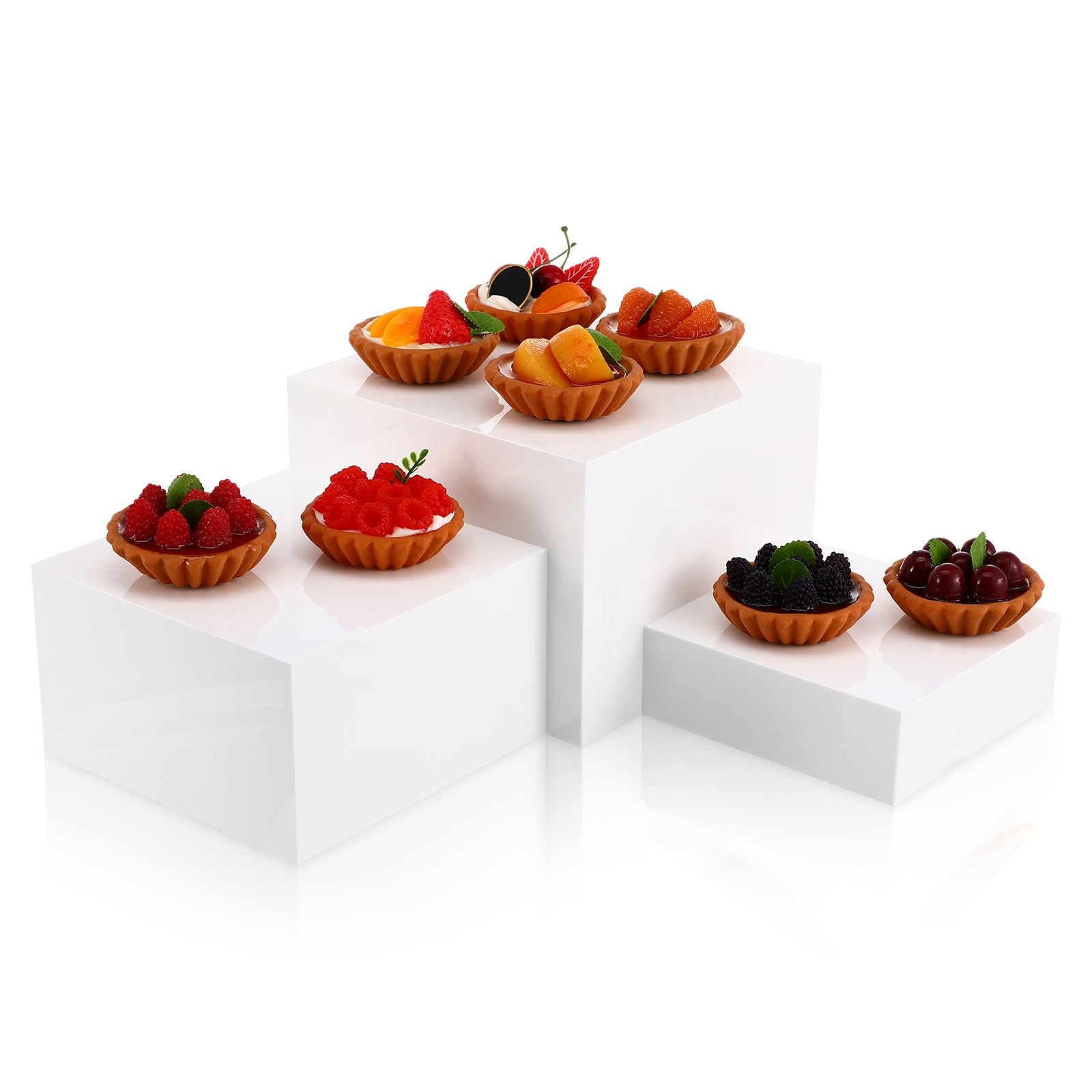 Hemoton 1 Set Food Risers Buffet Food Display Stands Cupcake Display Risers Buffet Table Dessert ...