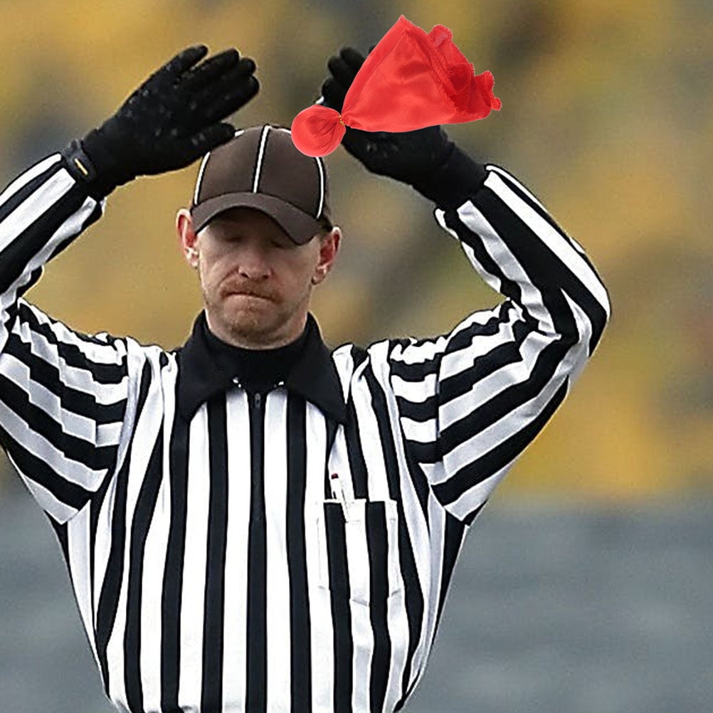 Hemoton 1 Set Football Referee Penalty Flag and Bean Bag Referee ...