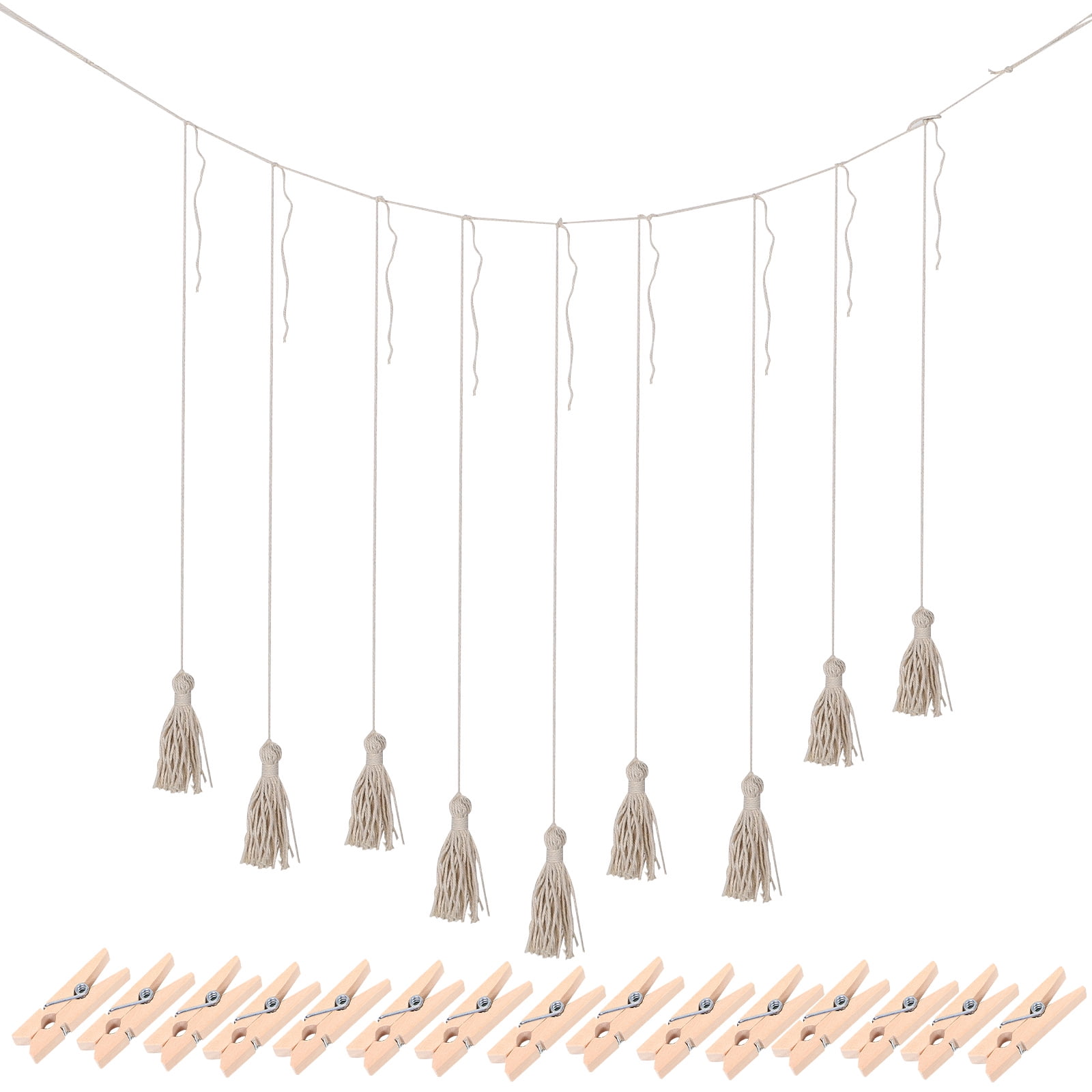 Hemoton 1 Set Hanging Photo Display Frame For Wall Picture String With ...