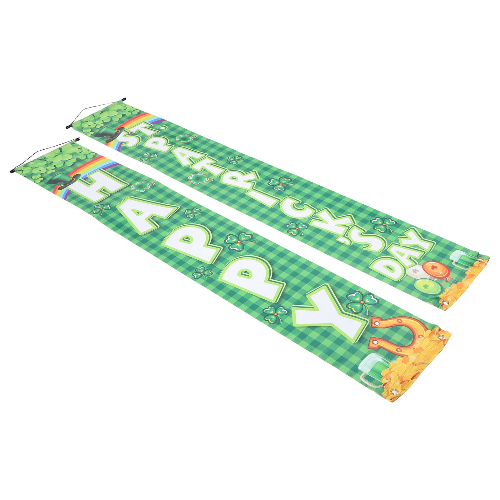 Hemoton 1 Set Happy St Patricks Day Banner St Patricks Day Welcome Door ...